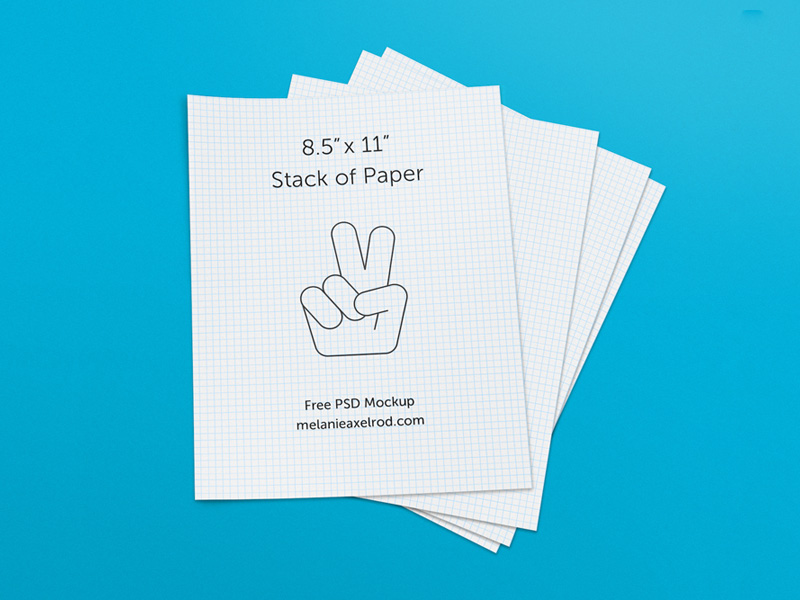 Stack of Paper Mockup - Free PSD - Freebie Supply