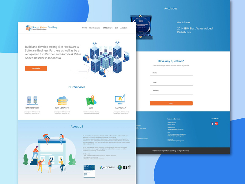 Software Business Website Template - Freebie Supply