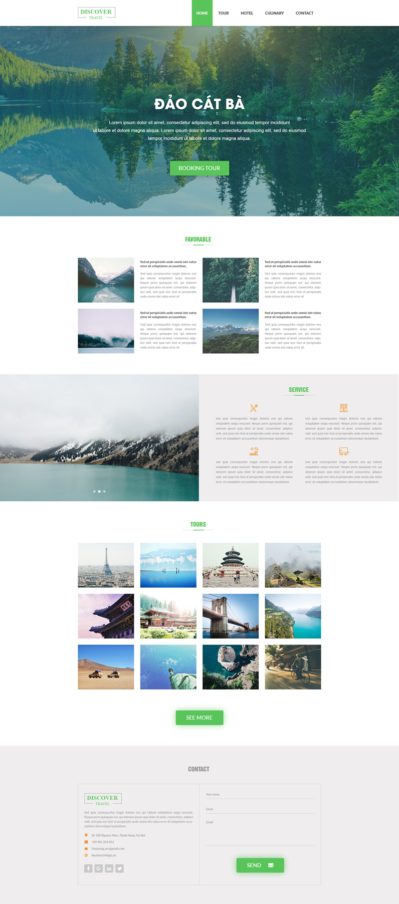Travel - Landing Page Template - Freebie Supply