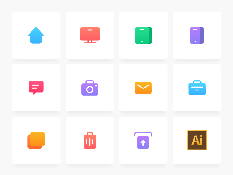 Color Vector Icons - Freebie Supply