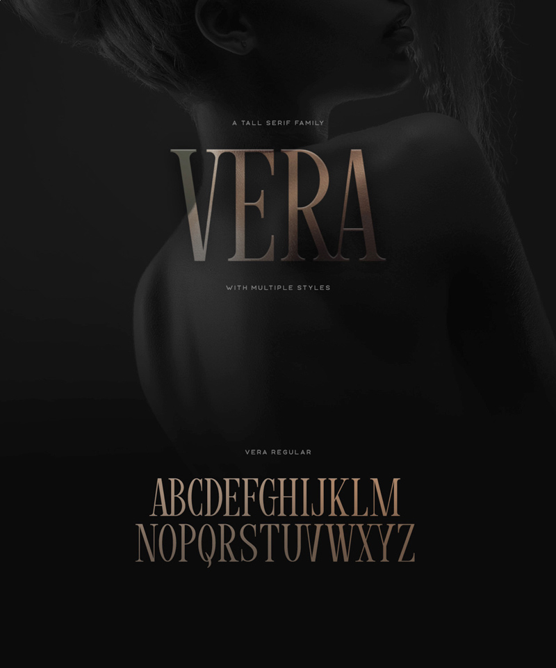 Vera Font - Luxury Typeface - Freebie Supply