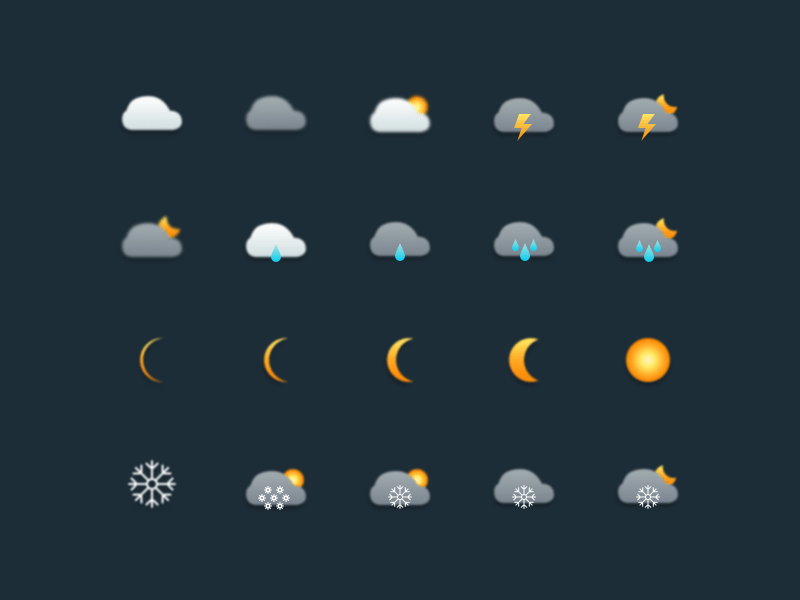 Weather Icons Free