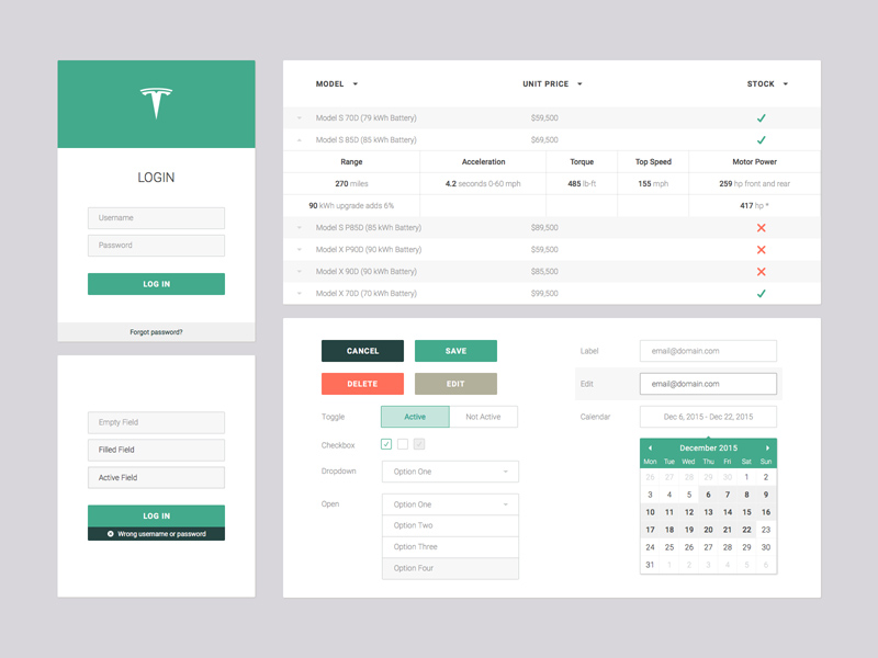 Web App UI Kit - Sketch Freebie - Freebie Supply