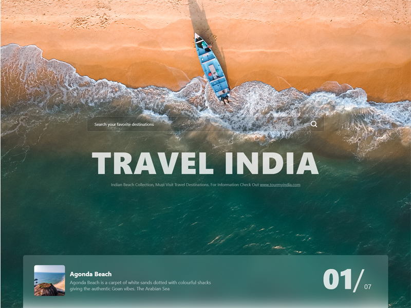 Travel & Yoga Website Header Design - Freebie Supply