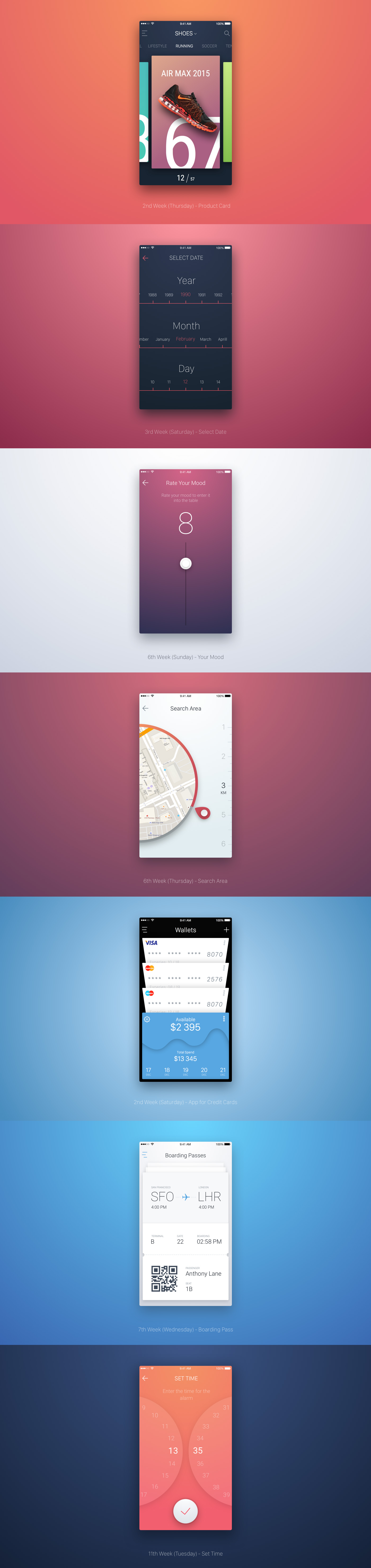 12 Weeks Sketch Marathon UI Kit - Freebie Supply