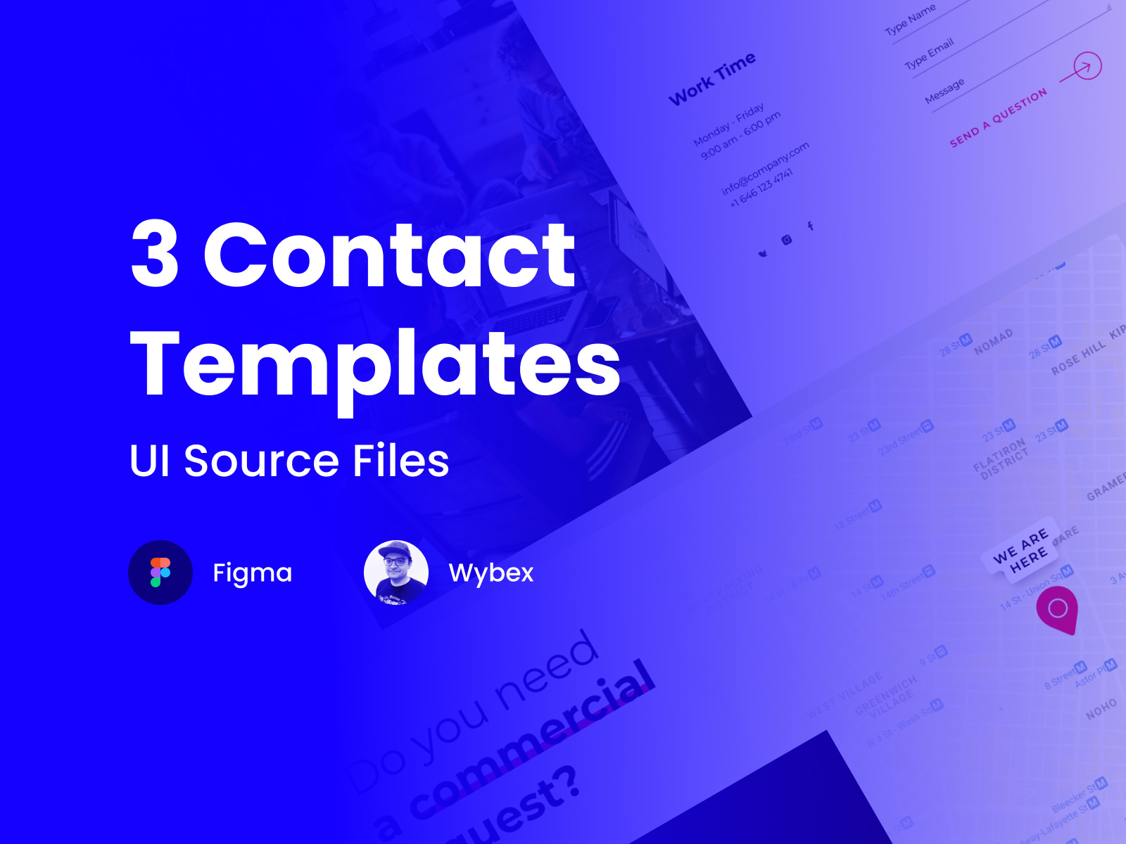 3 Contact Page Templates - Freebie Supply