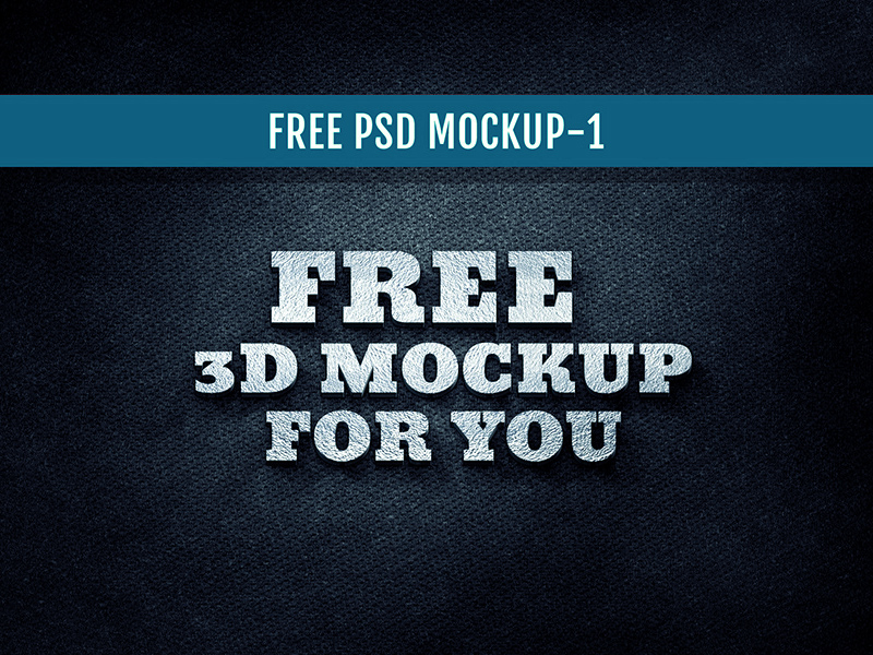 3D Text Mockup by Hafiz Shakeel - Freebie Supply