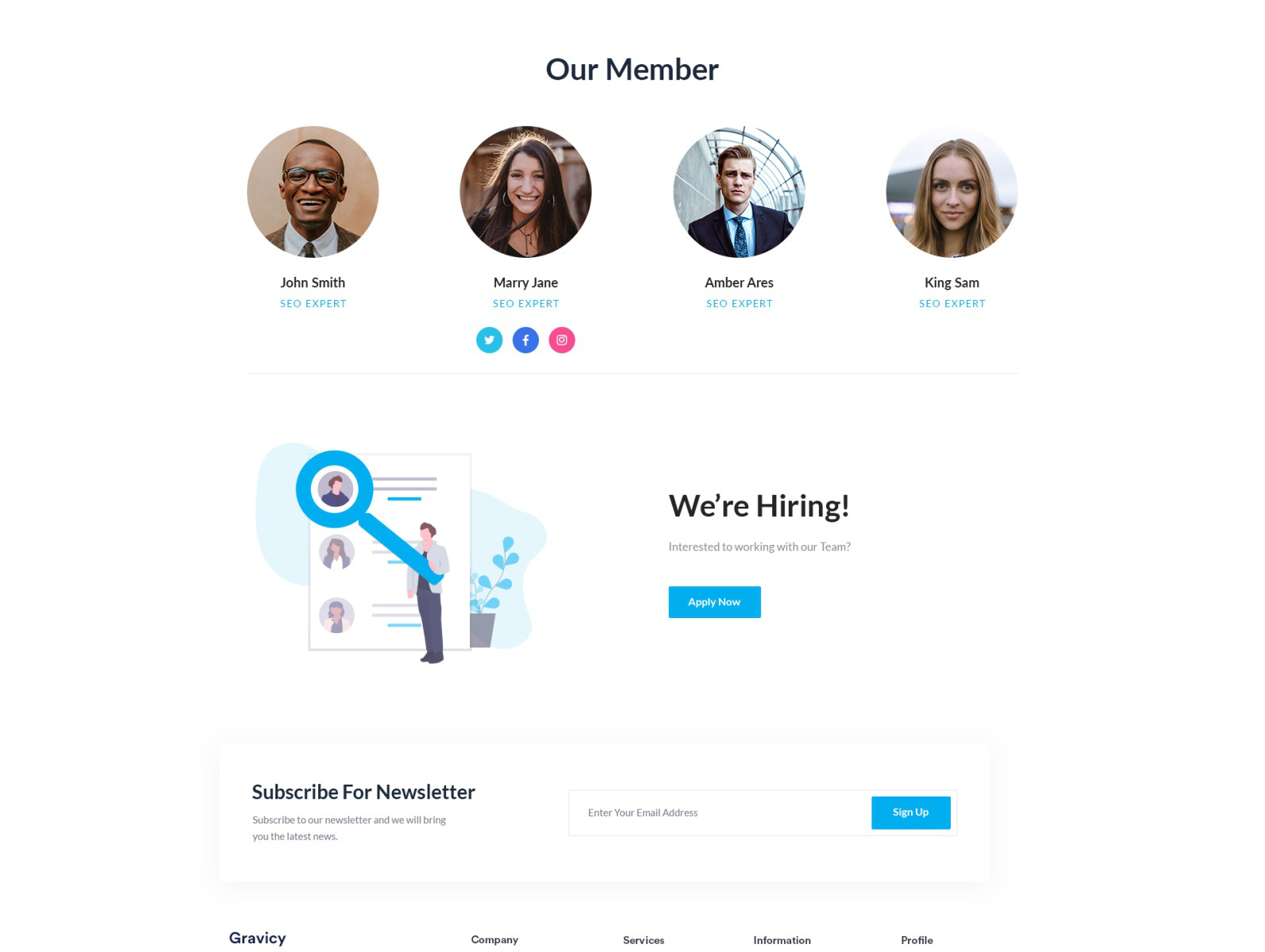 Creative Agency “About Us” Page Template - Freebie Supply