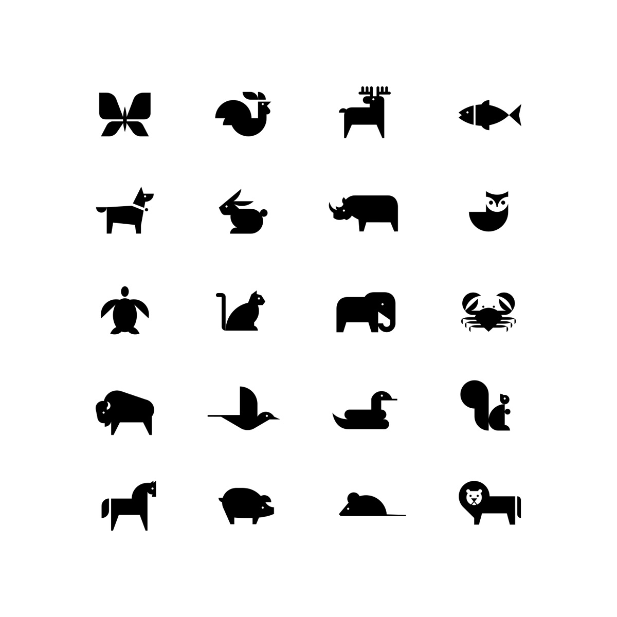 Animal Icon Set - Freebie Supply