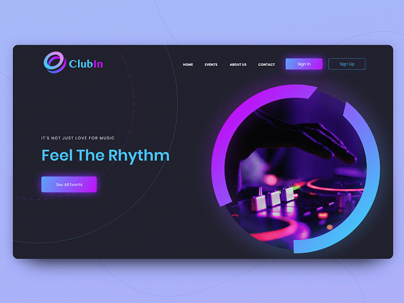 Night Club Website Template - Freebie Supply