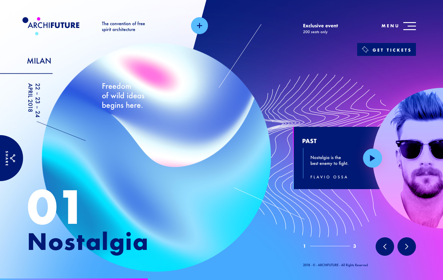 ArchiFuture Website Concept made in Sketch - Freebie Supply