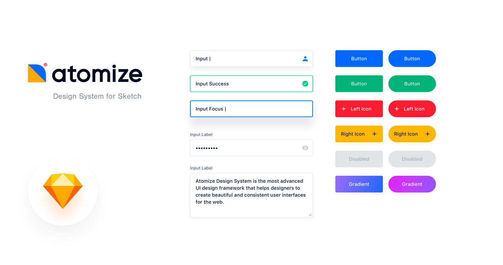 Atomize 2.0 Design System Sample - Free Sketch - Freebie Supply
