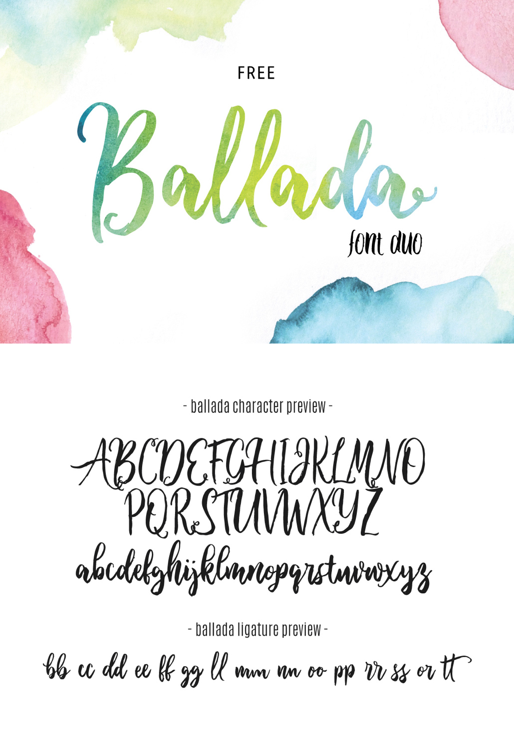 Ballada Font Duo - Freebie Supply