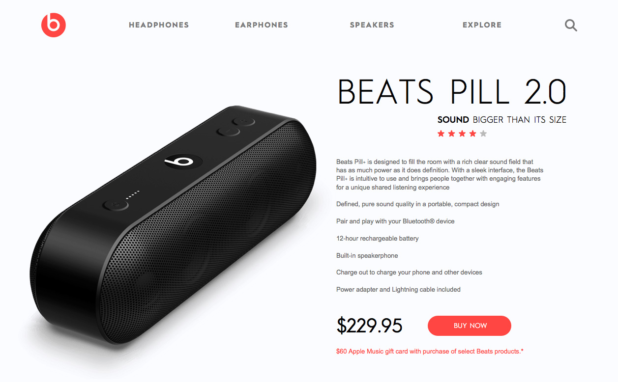 Beats Website Redesign made in Sketch - Freebie Supply