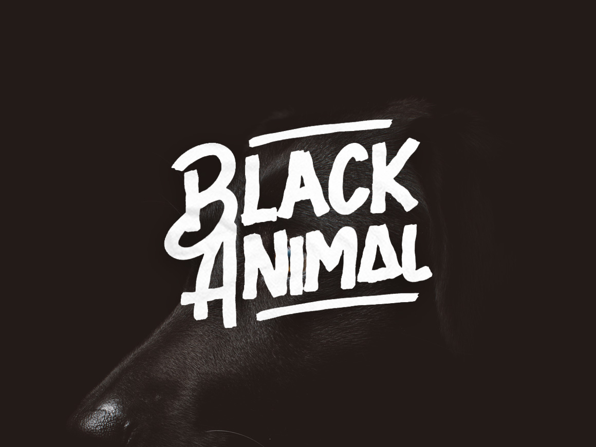 Black Animal Bold Brush Font - Freebie Supply