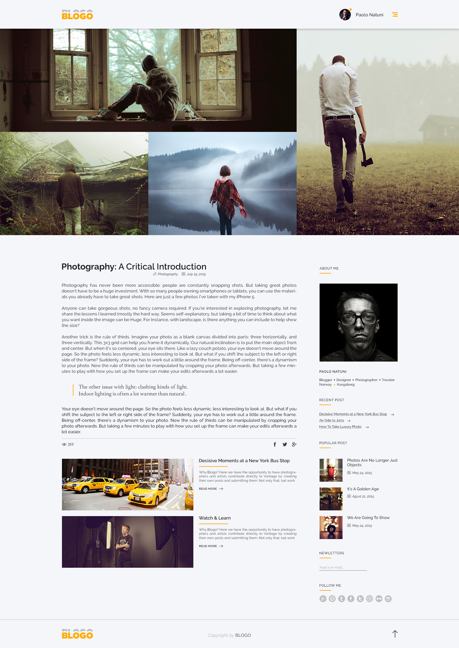 Blogo - Think Design - Freebie Supply