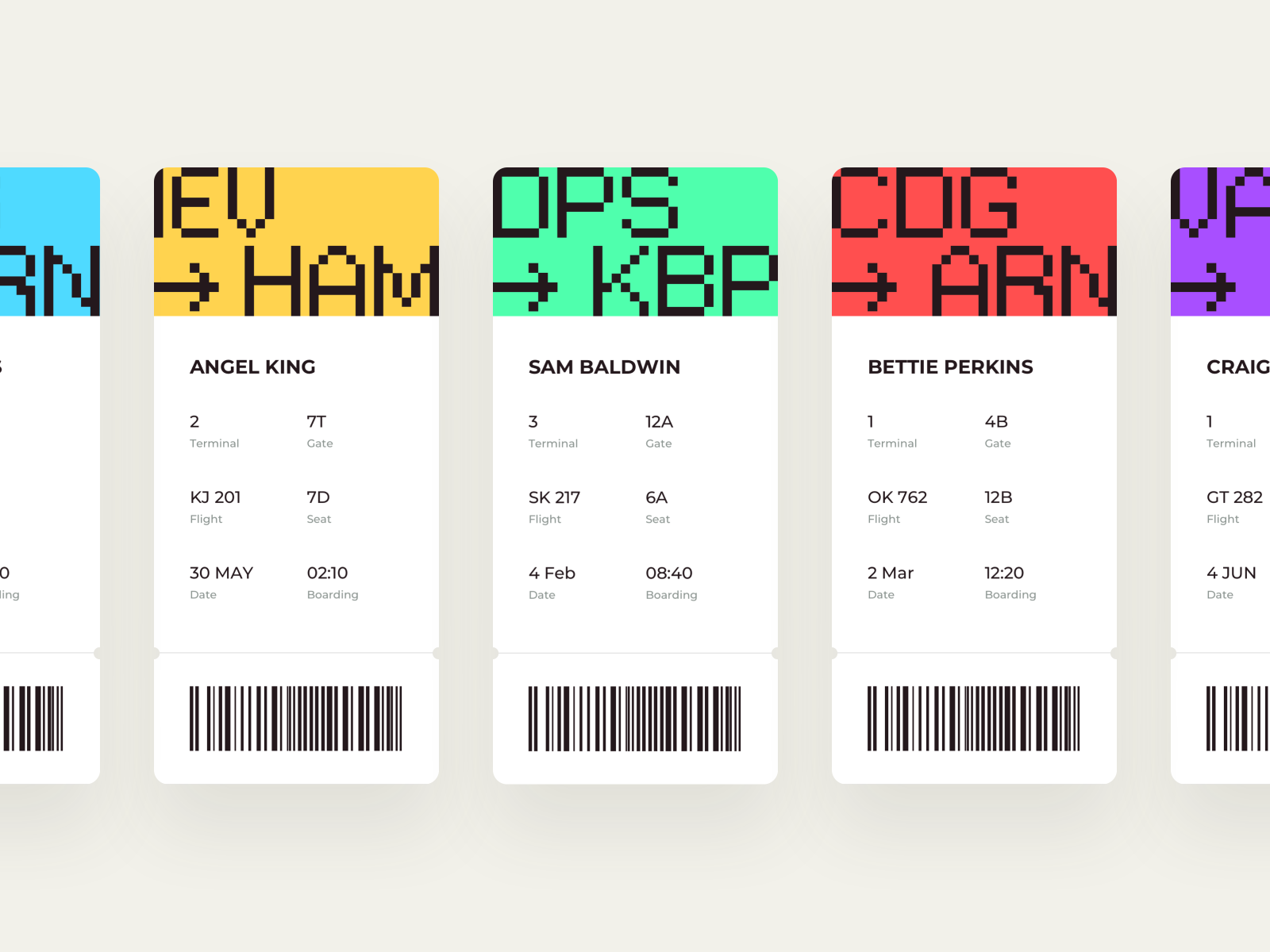 Boarding Pass Design - Free Sketch - Freebie Supply