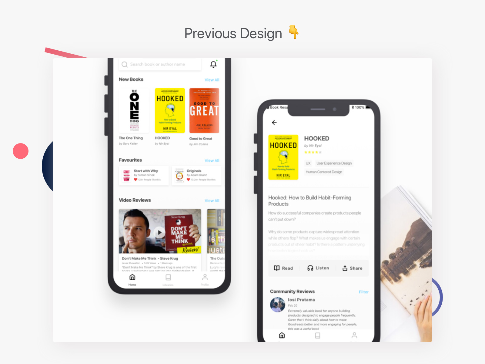 Book Reviews Mobile App UI - Sketch Resource - Freebie Supply