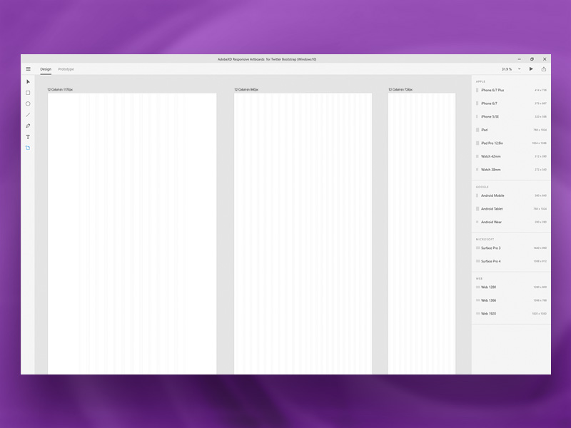 Adobe XD Bootstrap Grids - Freebie Supply