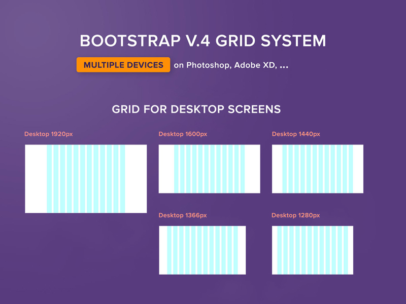 Bootstrap 4 Grid System - Freebie Supply