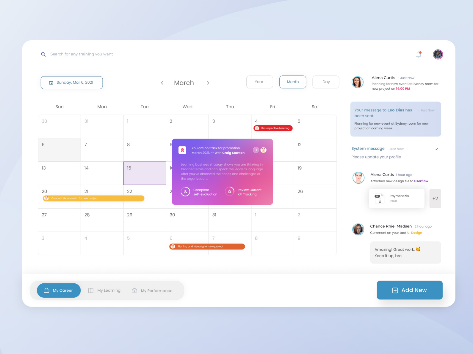Calendar Event UI - Freebie Supply