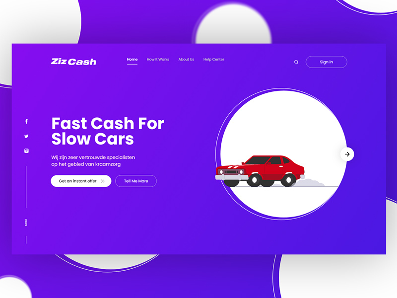 Used Car Retailer Website Template (ZizCash) - Freebie Supply