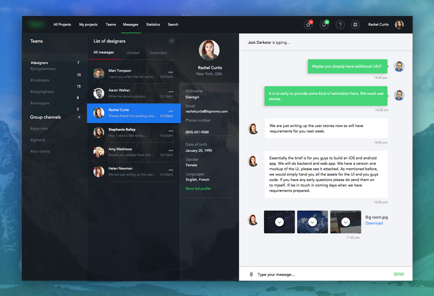 Chat App UI - Free Sketch - Freebie Supply