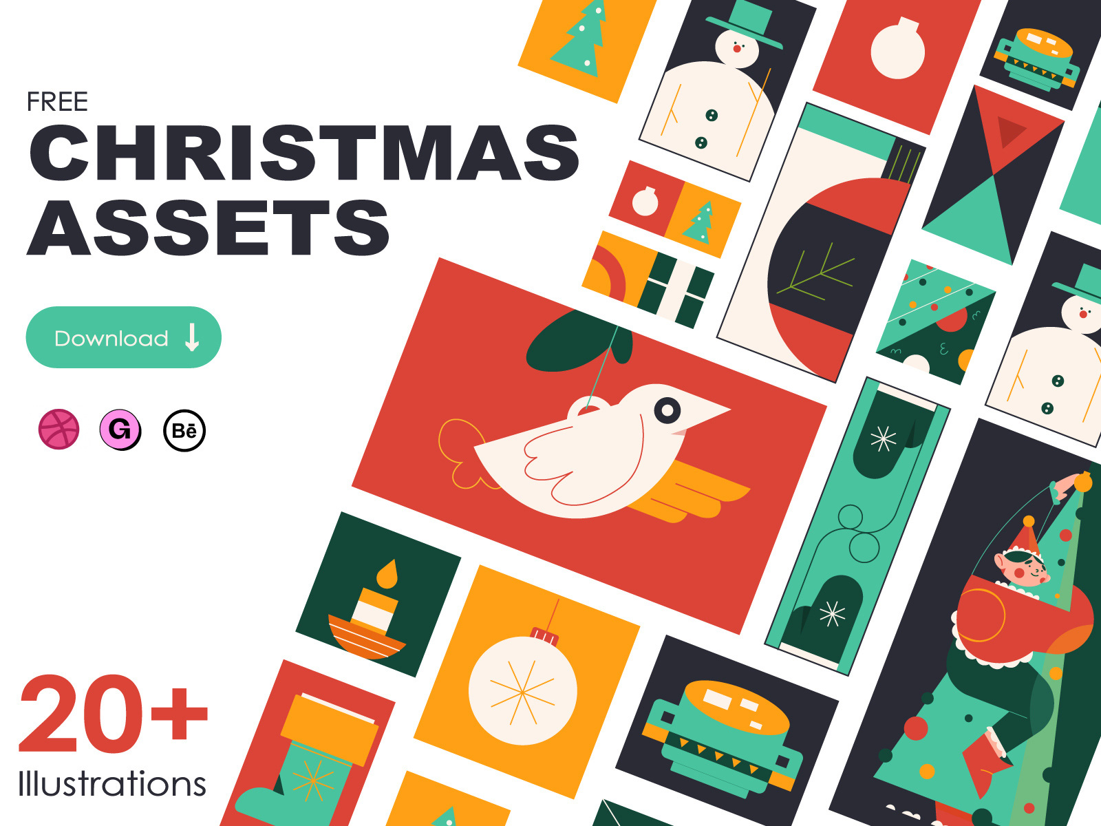 Vector Christmas Pattern - Freebie Supply