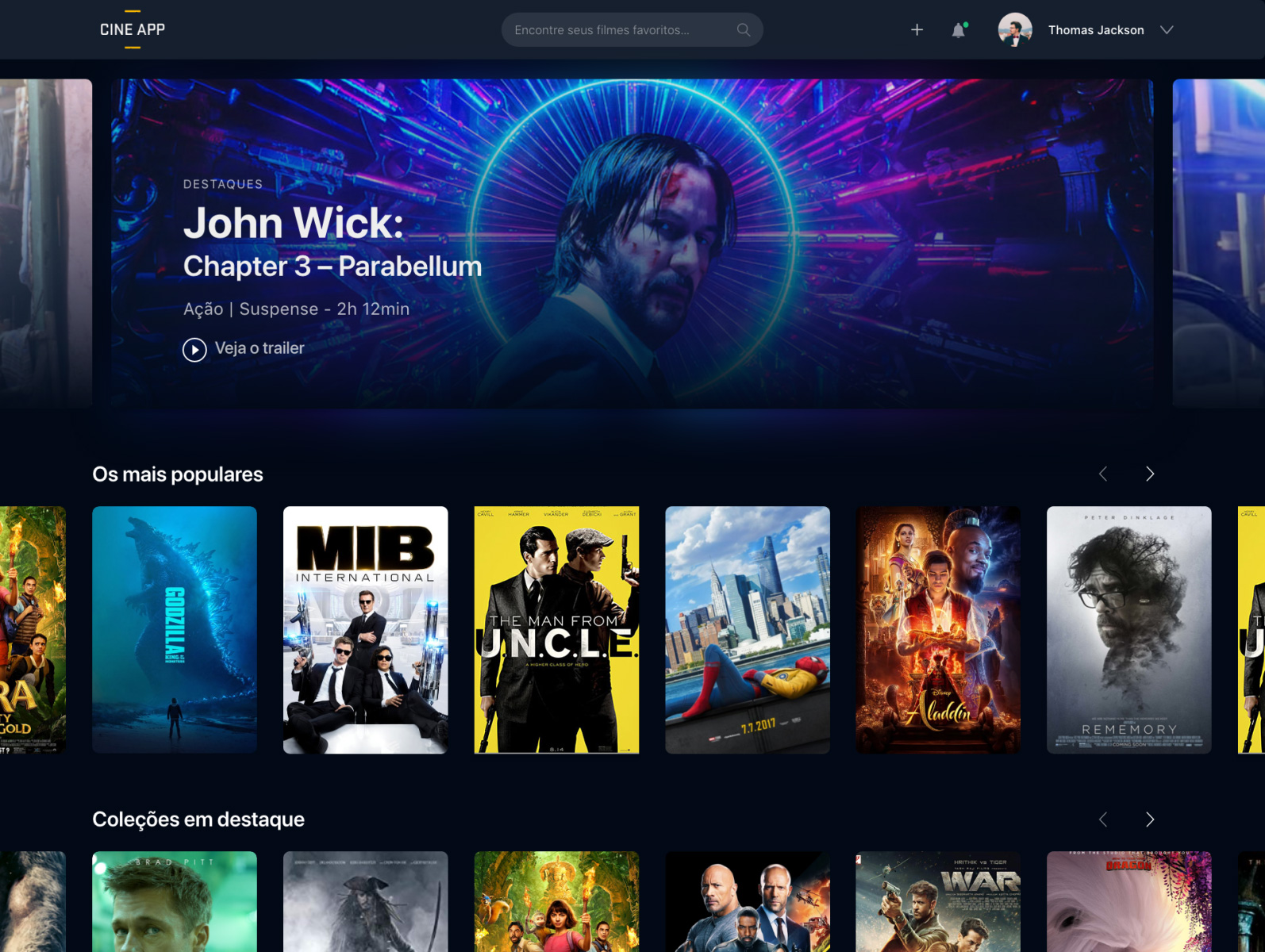 Movie Listing & Reviewing App Concept - CINE - Freebie Supply