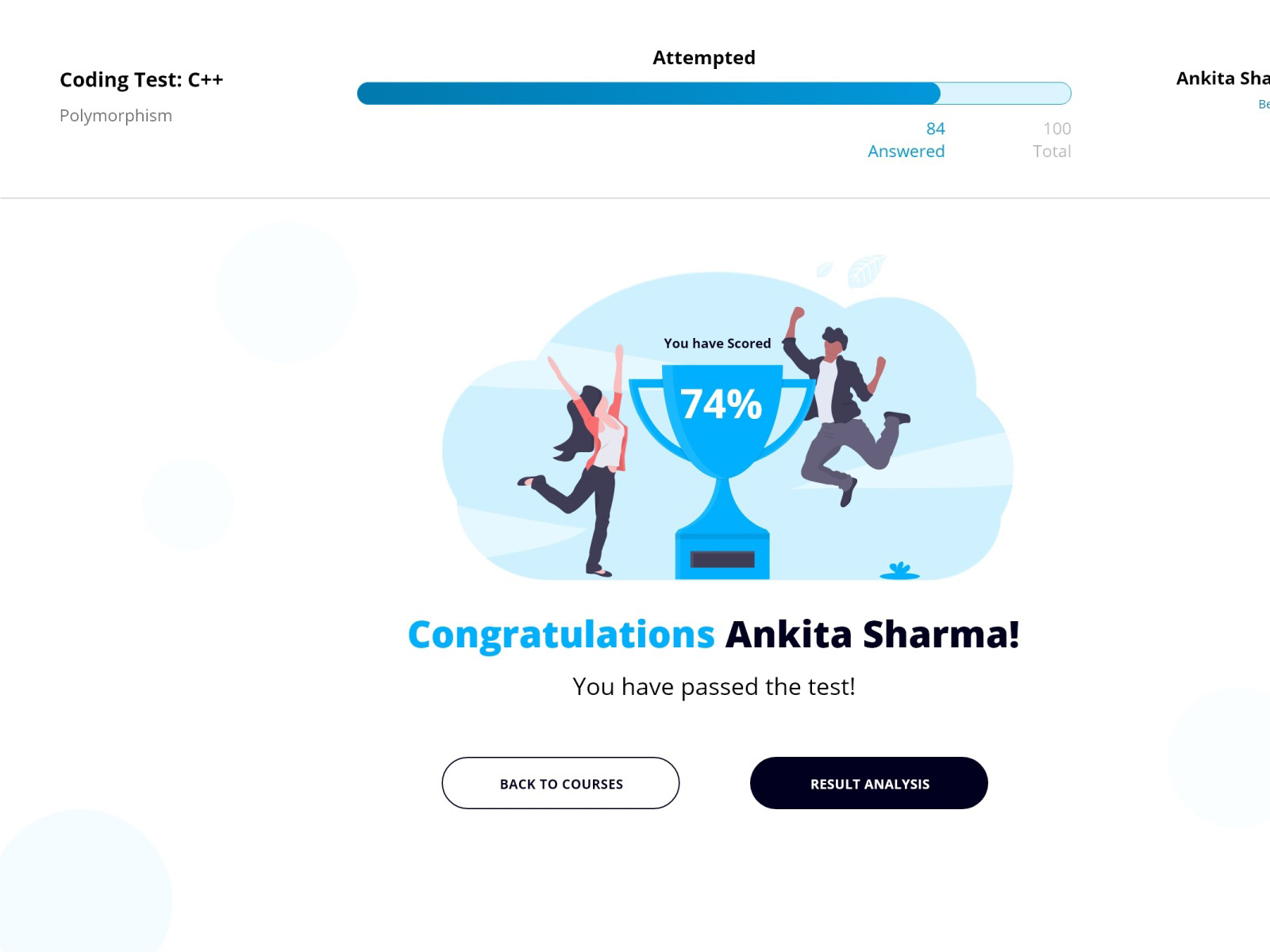 Coding Test Page for Online Education Website - Freebie Supply