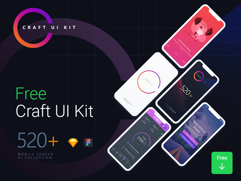 Craft UI Kit - Free Resource - Freebie Supply