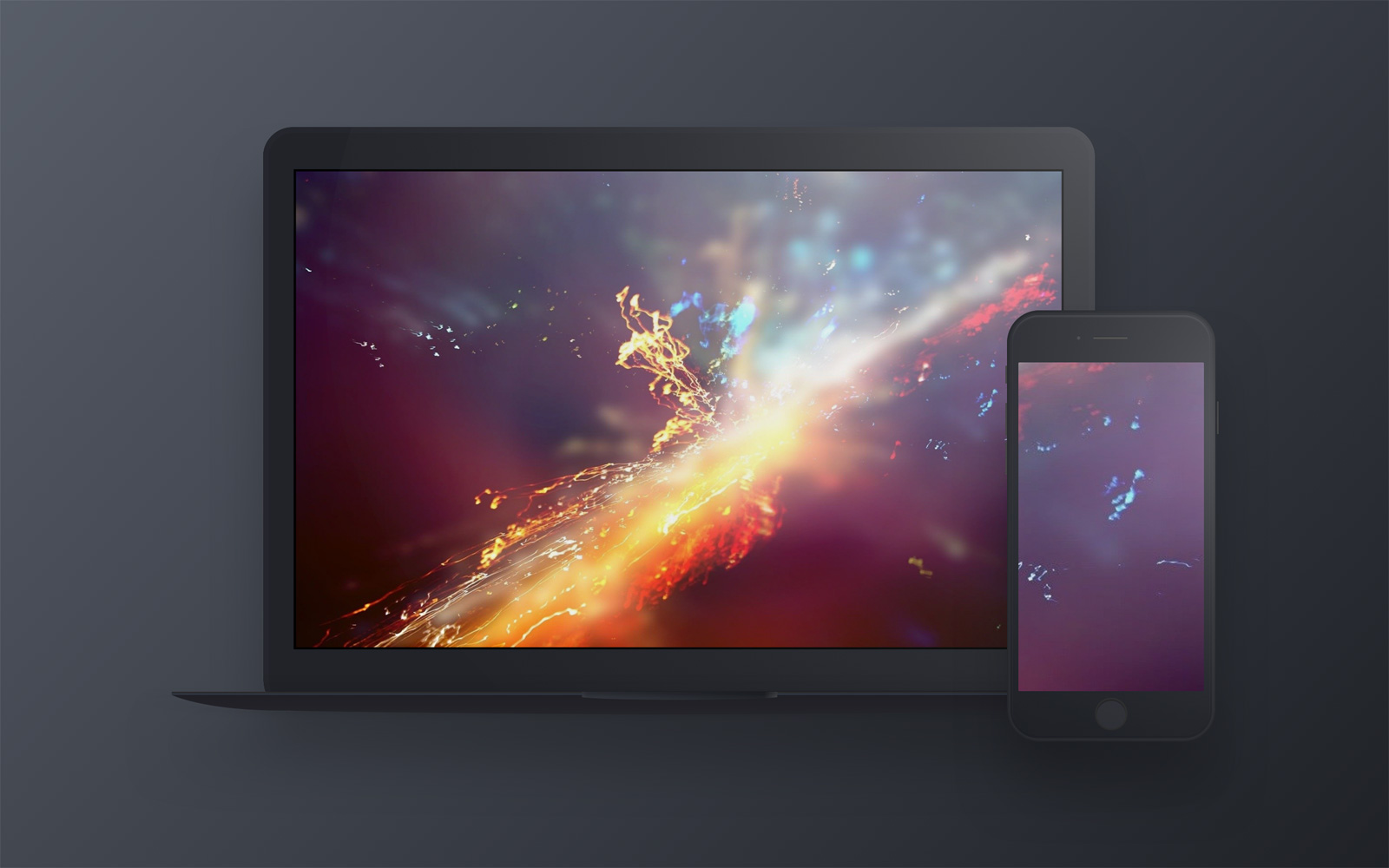 Dark Devices Mockups - Sketch Resource - Freebie Supply