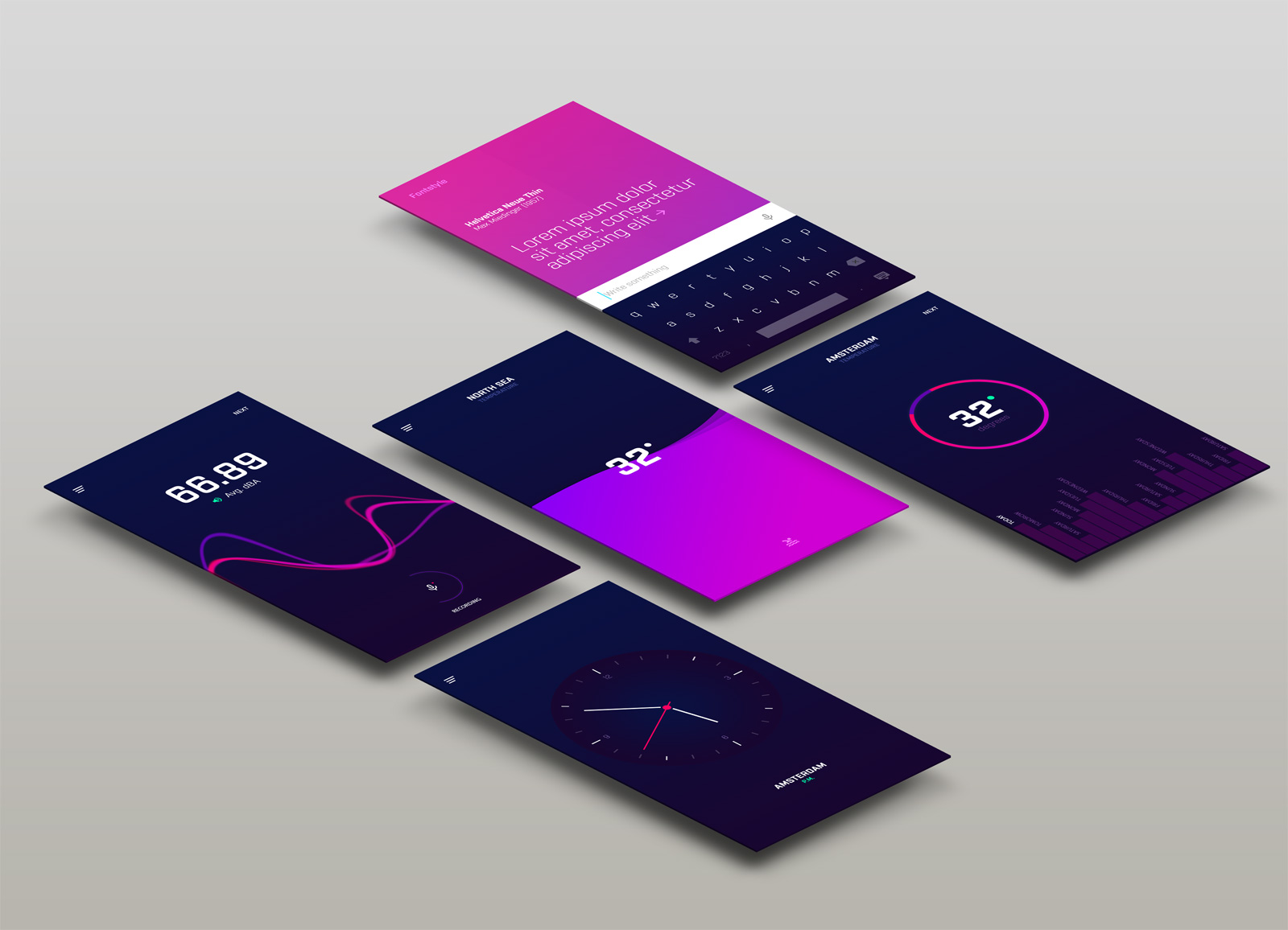 Dark UI Kit - Free PSD - Freebie Supply