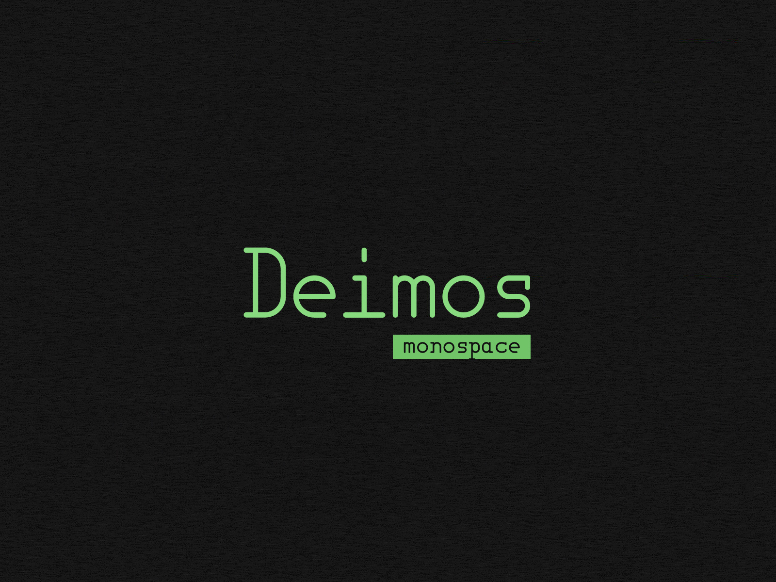 Deimos Free Monospace Font - Freebie Supply