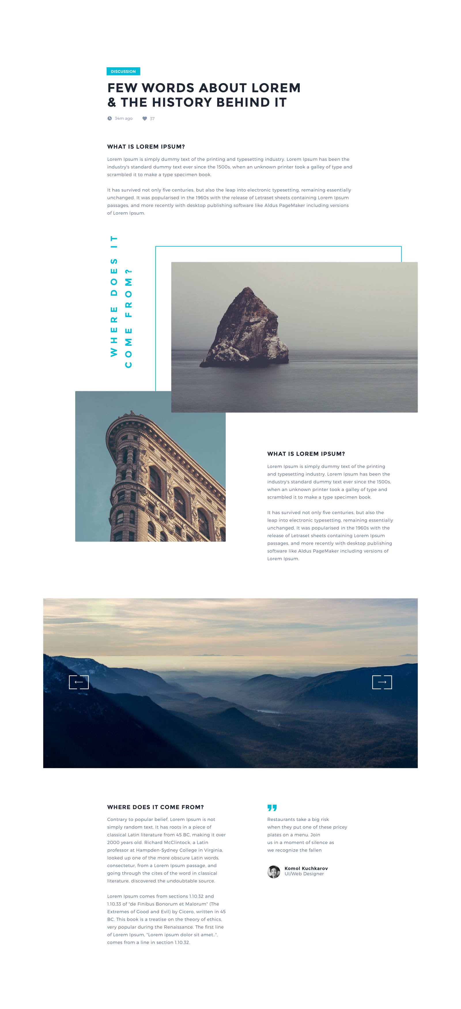 Detail Page Layout Template - Free Sketch - Freebie Supply