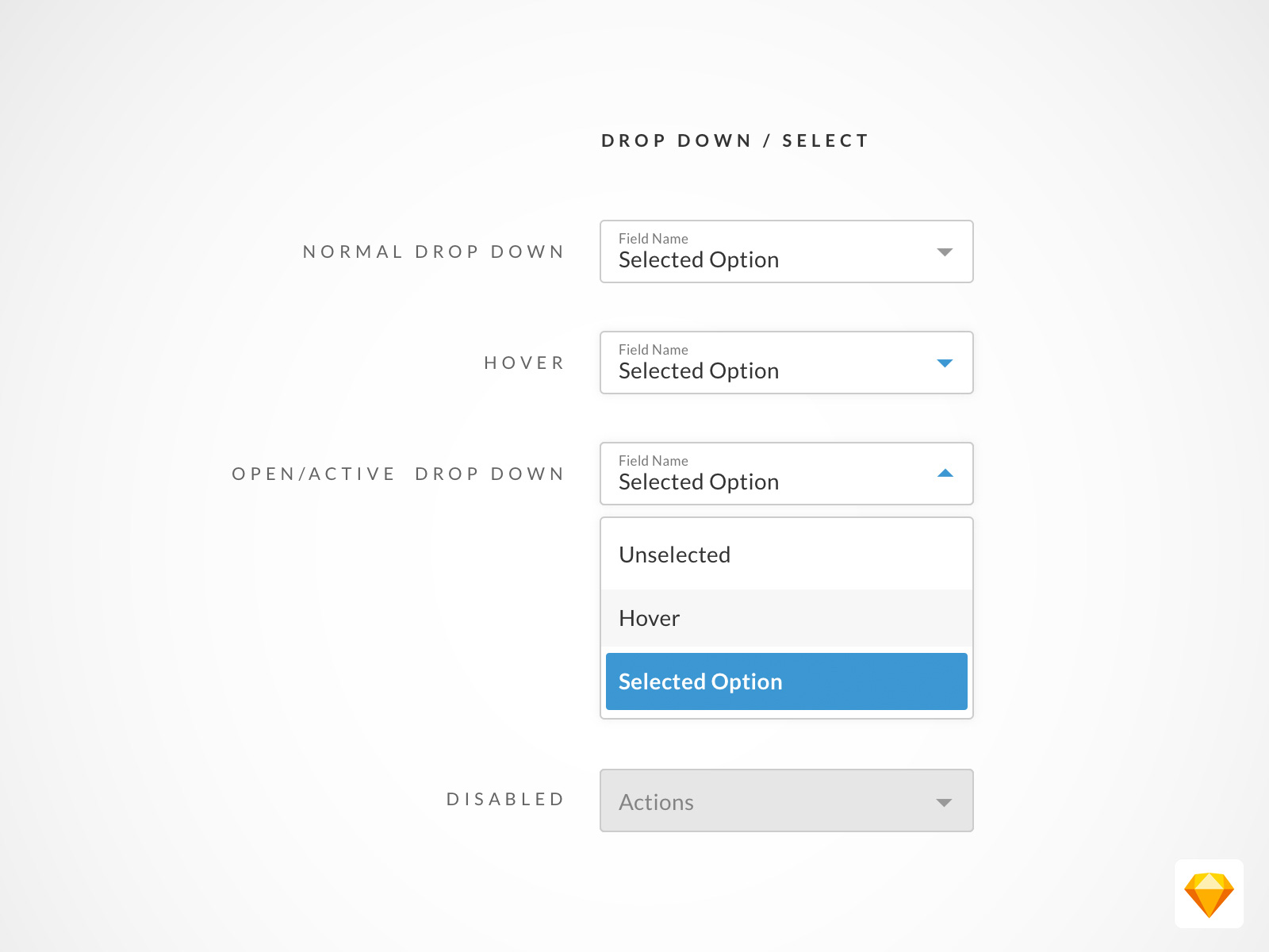 Drop Down UI Pack - Freebie Supply