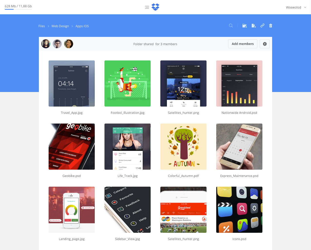 Dropbox Redesign Concept - PSD Freebie - Freebie Supply