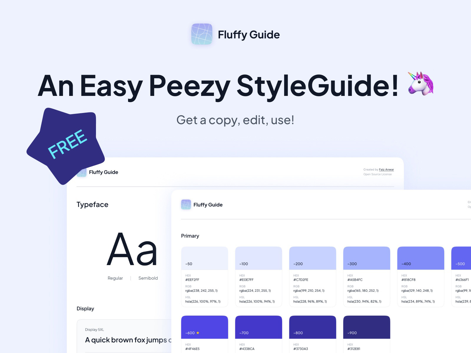 Figma Styleguide Kit - Freebie Supply