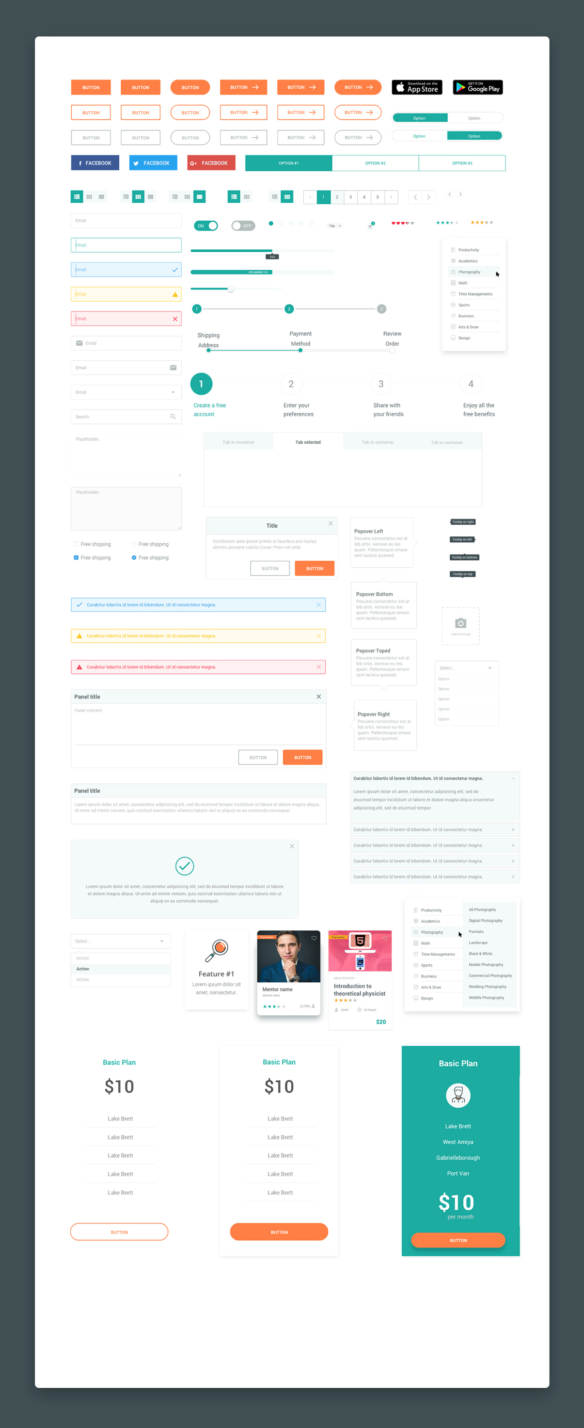 Education Website Template Sample - Elemento - Freebie Supply