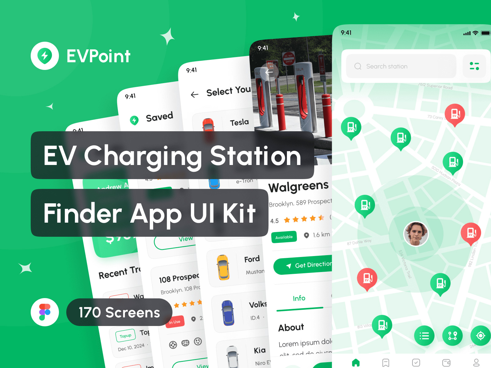 EV Charging Station Finder App Kit (EVPoint) - Freebie Supply