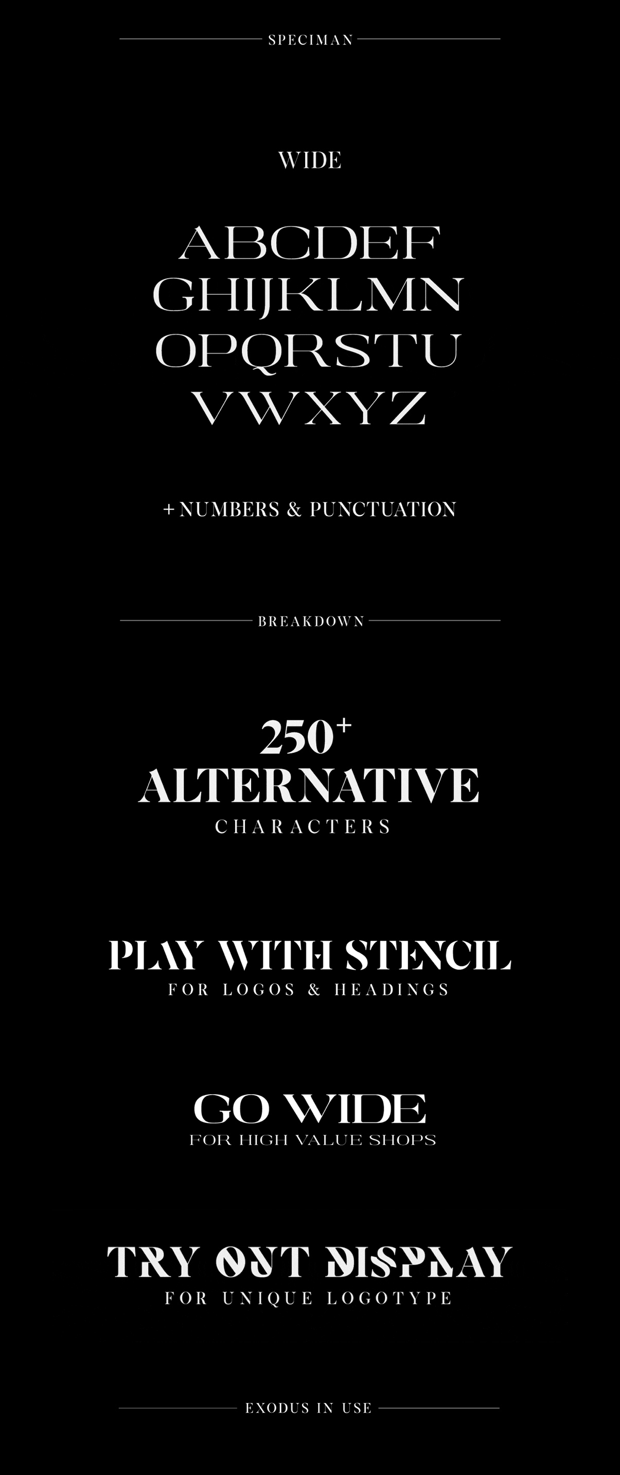 Exodus Font - Free Typeface - Freebie Supply