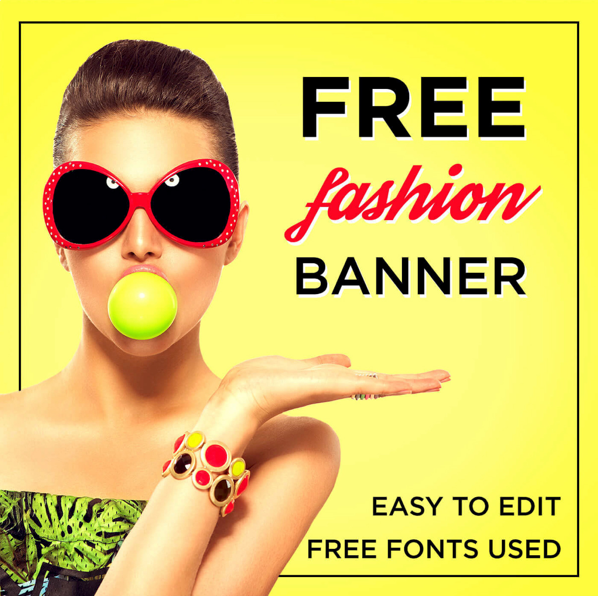 Fashion Banner Templates - Freebie Supply