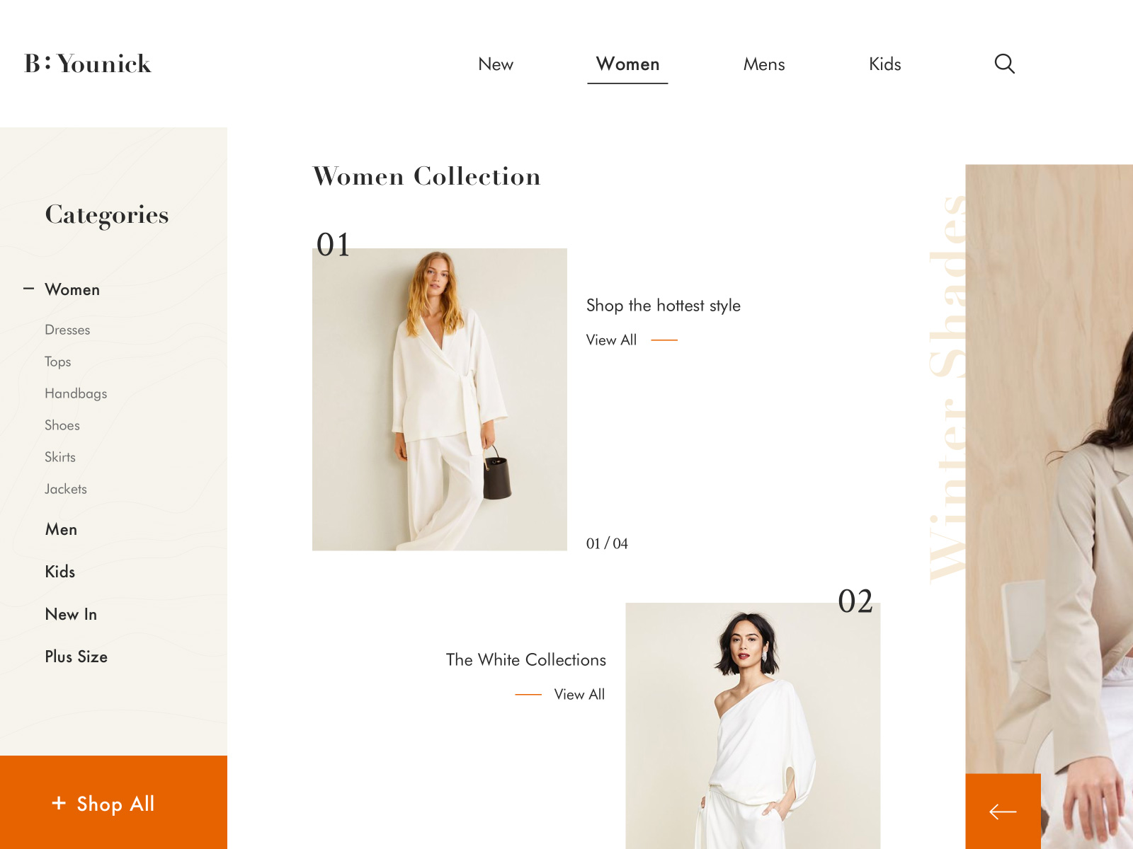 Fashion E-Shop Website Template - Freebie Supply