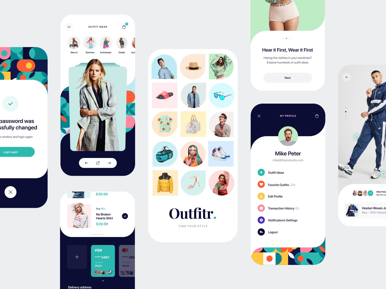 Fashion UI Kit Sample - Freebie Supply
