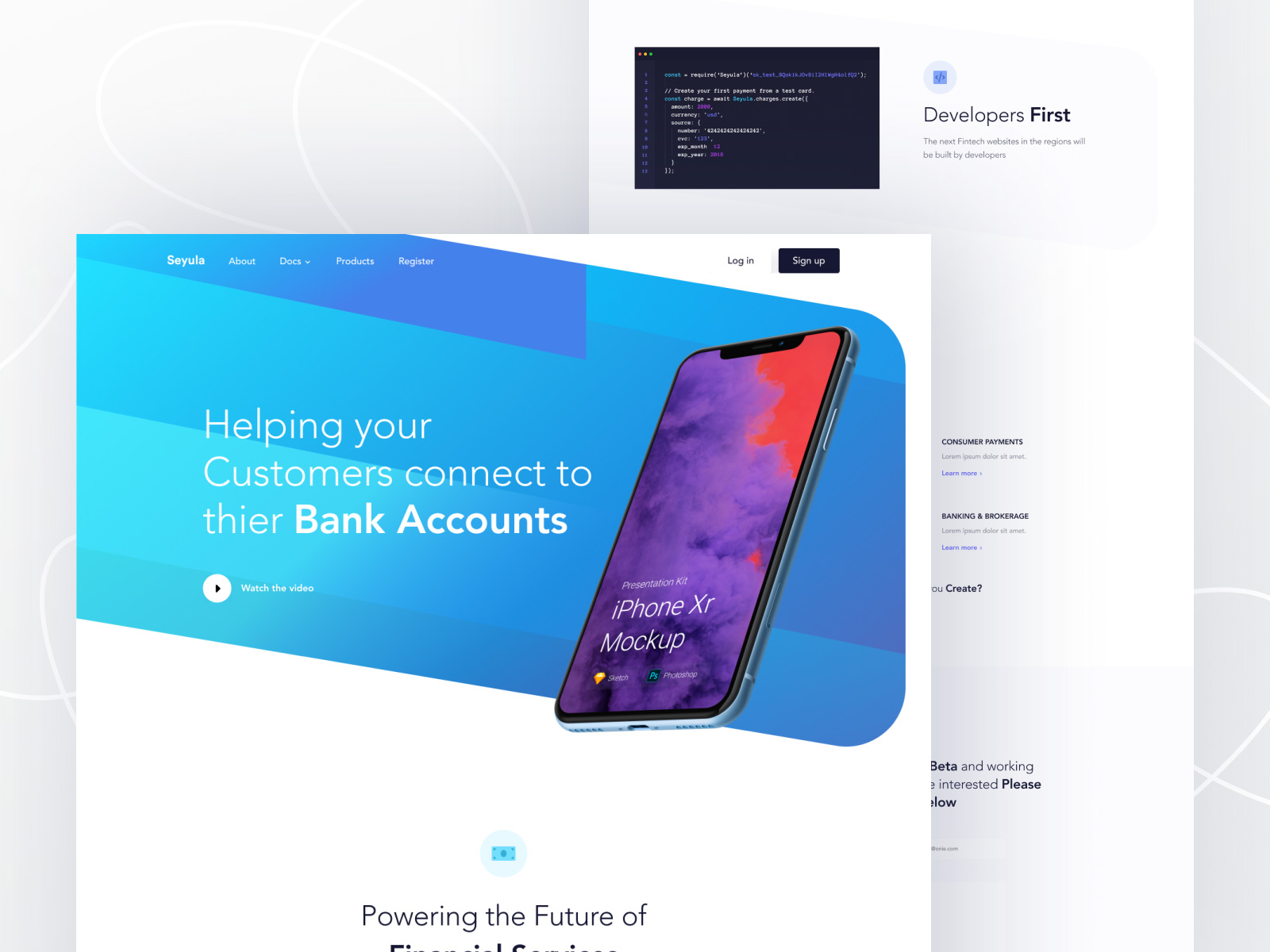 Fintech Website Template - Freebie Supply