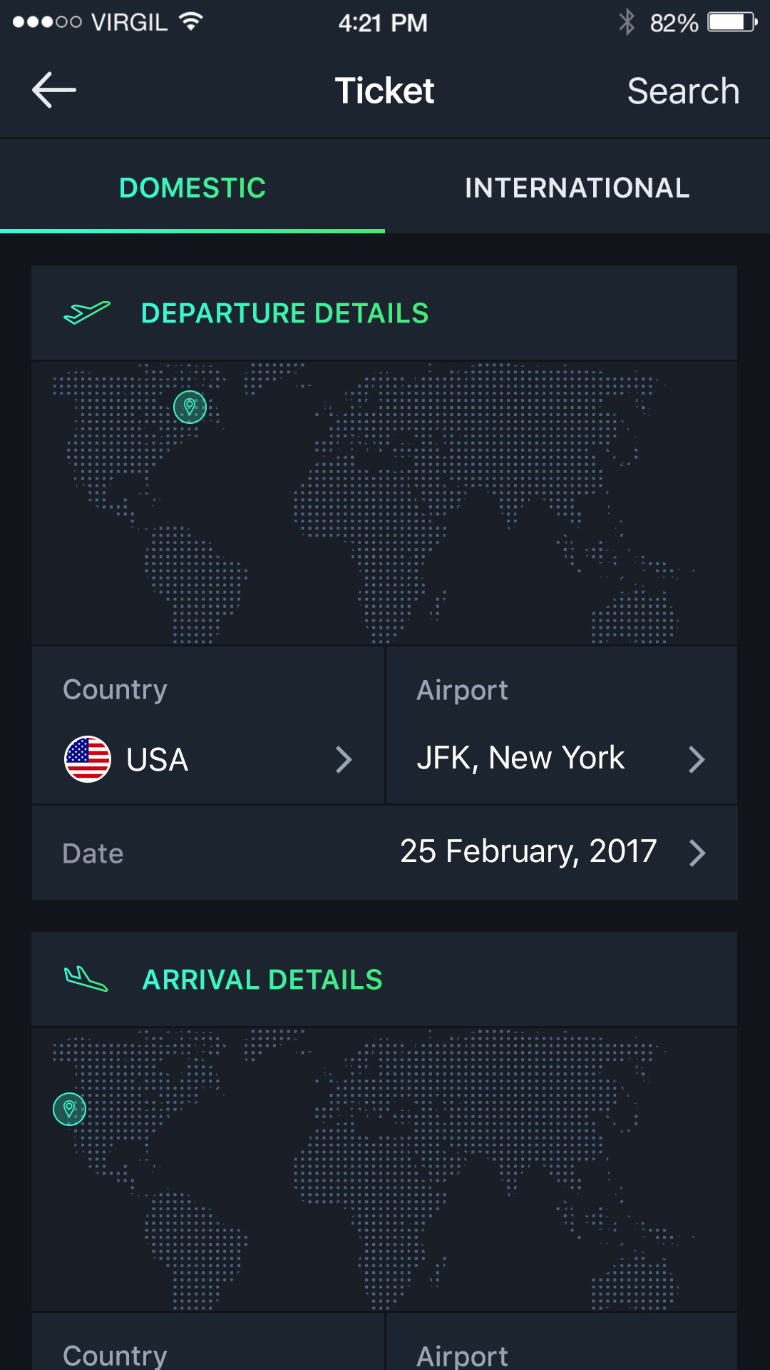 Flight Tracker Mobile App Concept by Gulam Sulaman - Freebie Supply