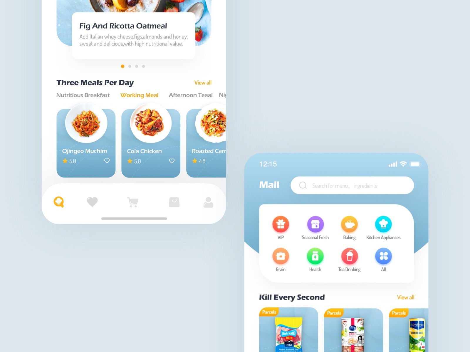 Food Sharing and E-Commerce App UI - Freebie Supply