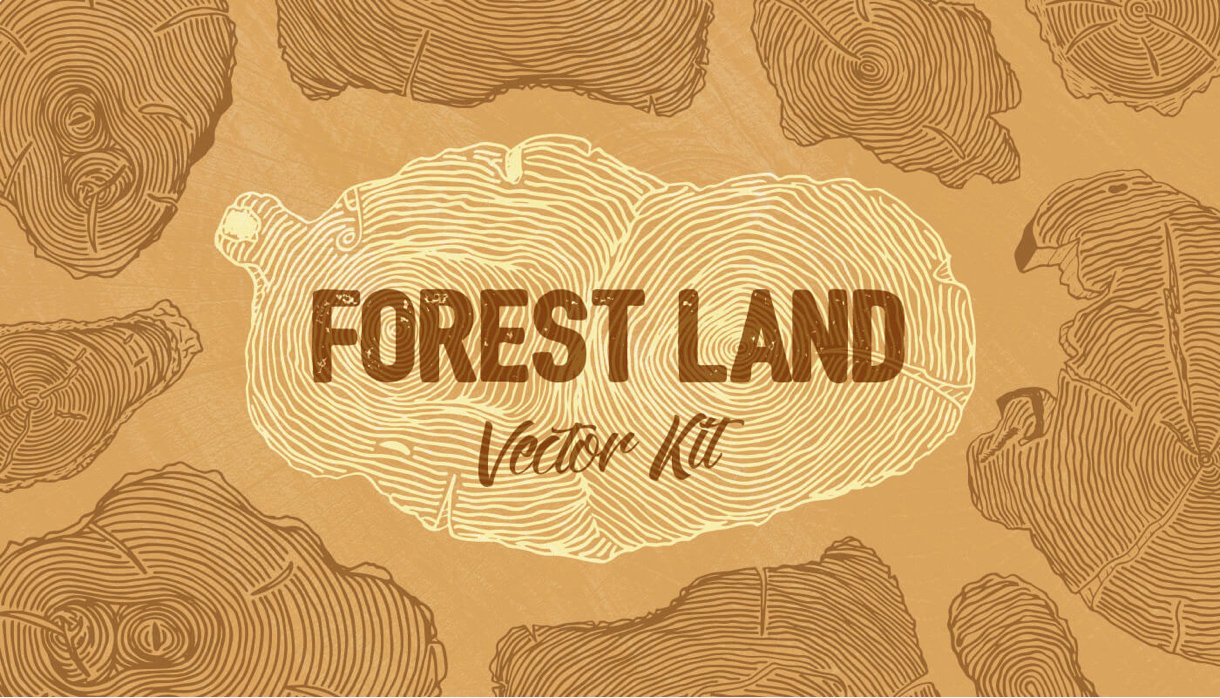 Forest Land Vector Kit - Freebie Supply