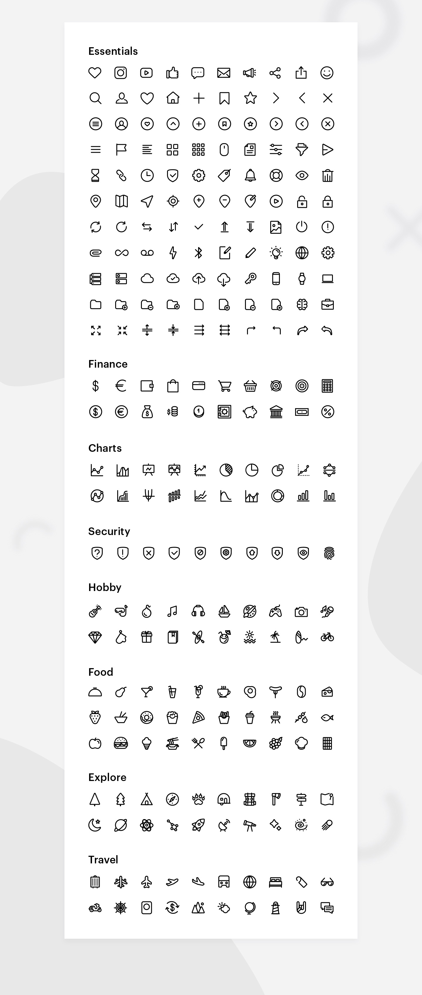 Free Icon Set - Freebie Supply
