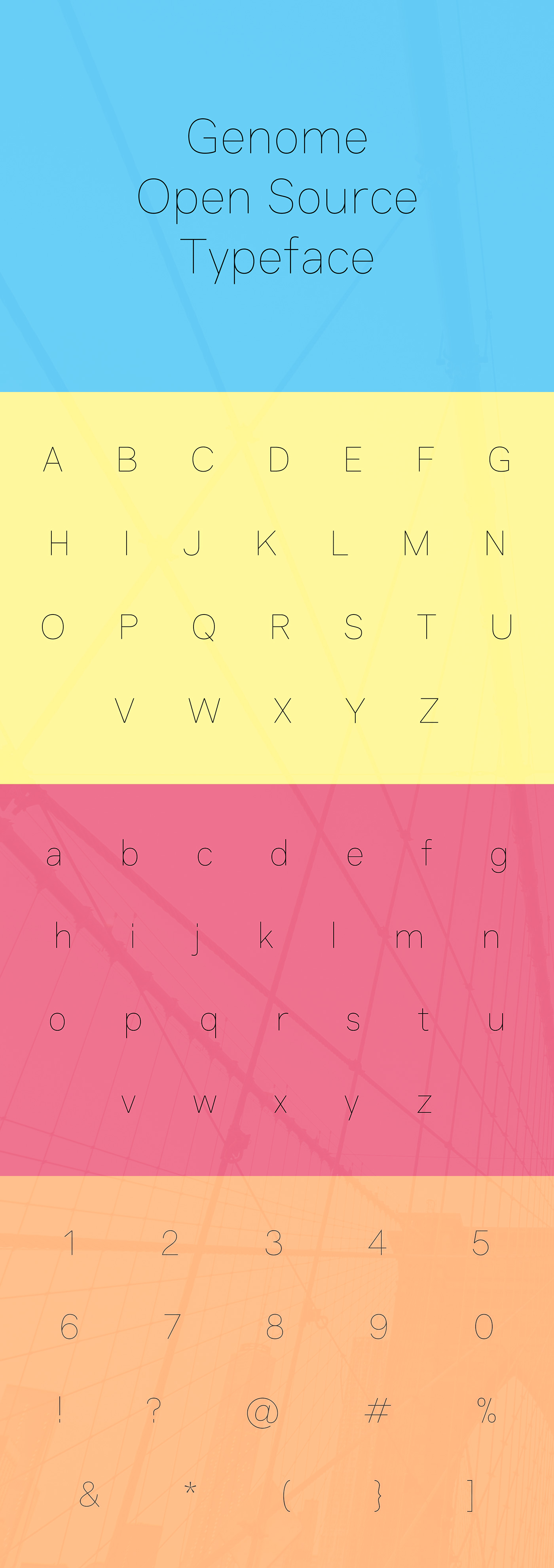 Genome: Free Open Source Font - Freebie Supply